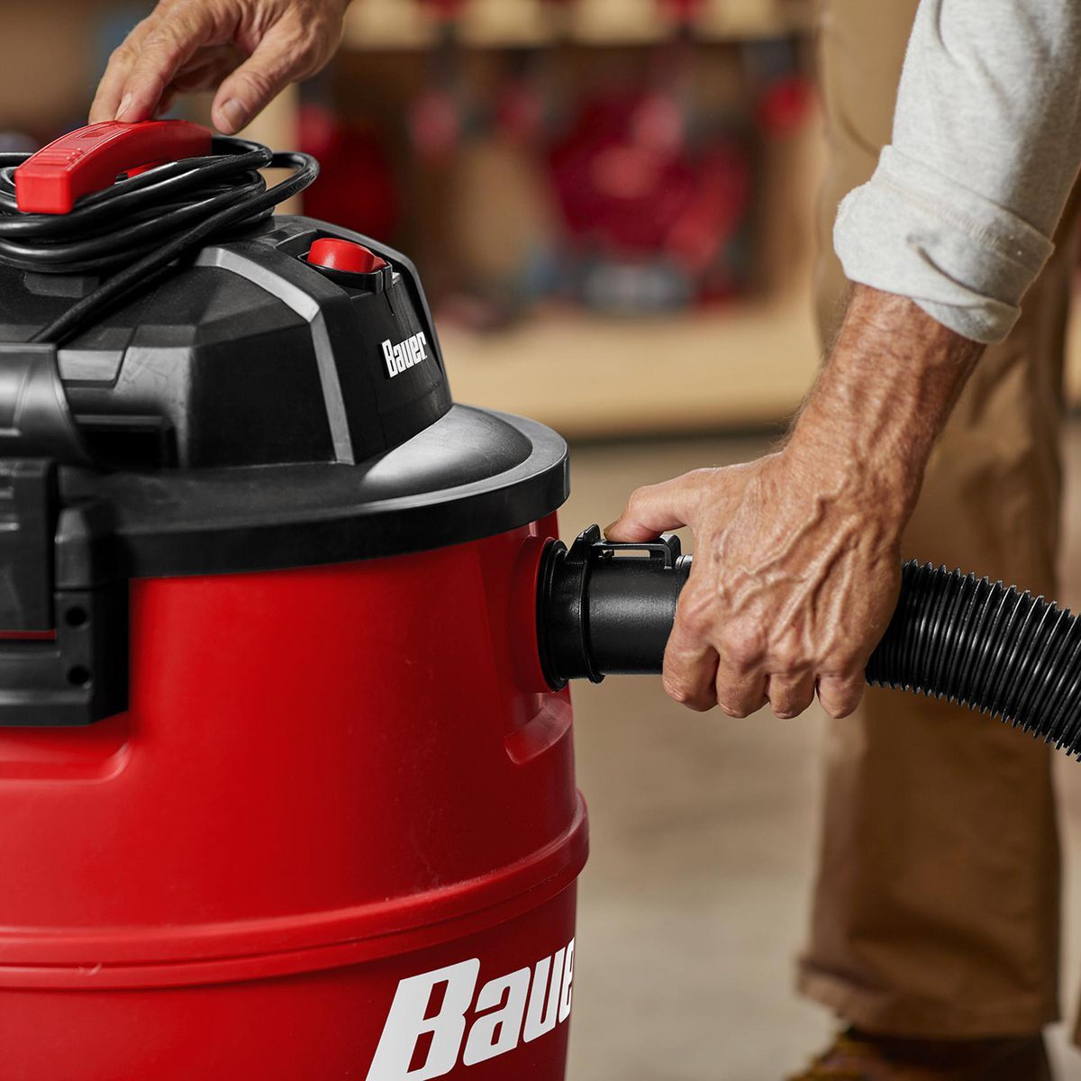 BAUER 16 Gallon Wet/Dry Vacuum with Cart - MartDiscover.com