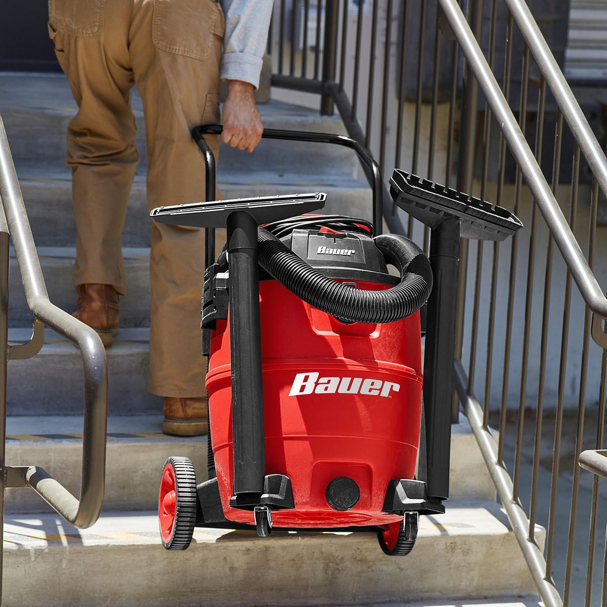 BAUER 16 Gallon Wet/Dry Vacuum with Cart - MartDiscover.com