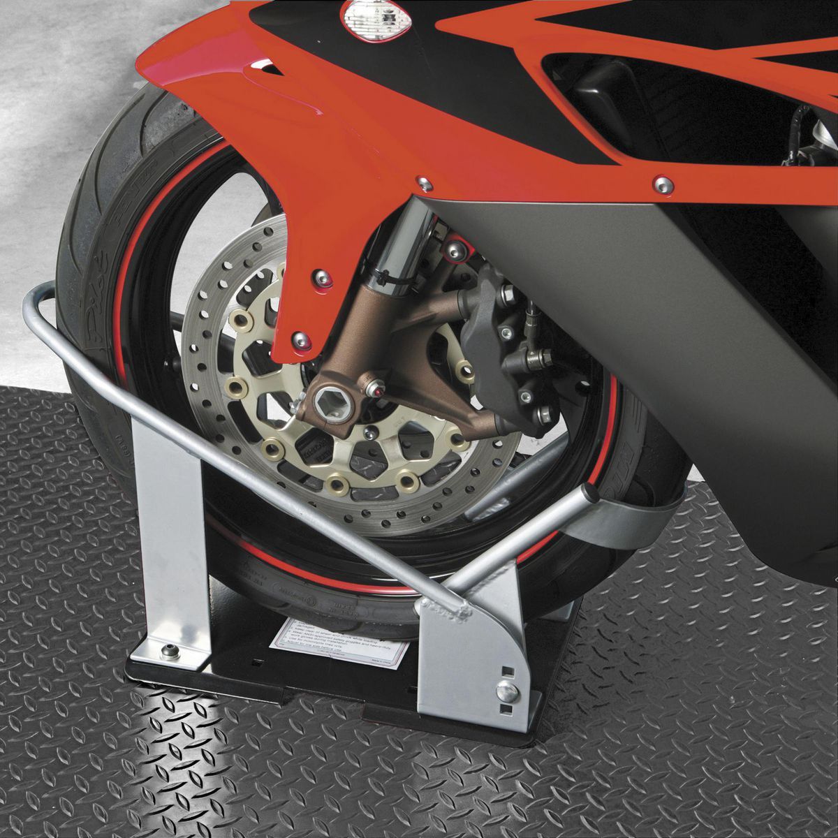 PITTSBURGH MOTORCYCLE Motorcycle Wheel Chock - MartDiscover.com