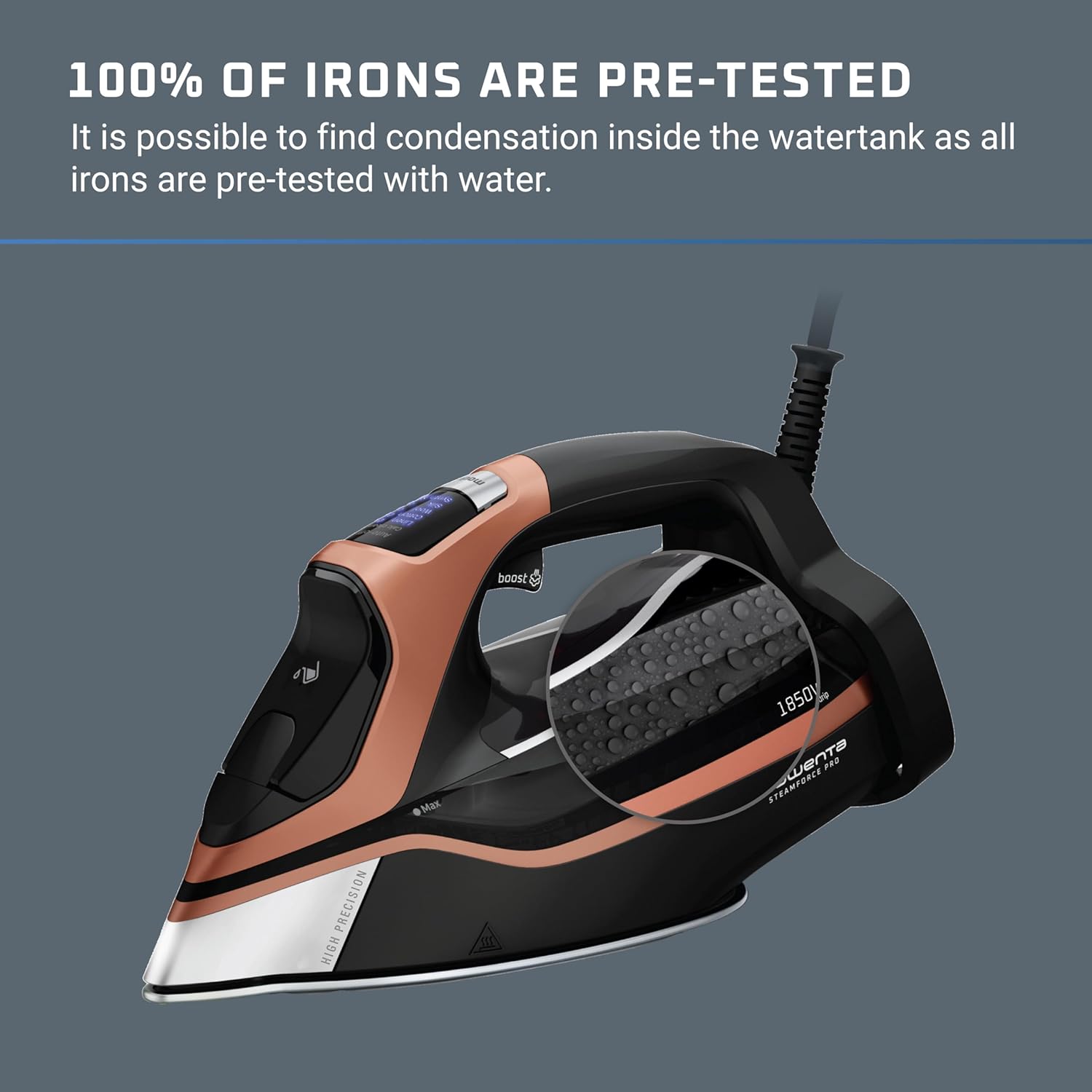 Rowenta Iron Steam Force Pro Steam Iron for Clothes 1850 watts, 5 ...