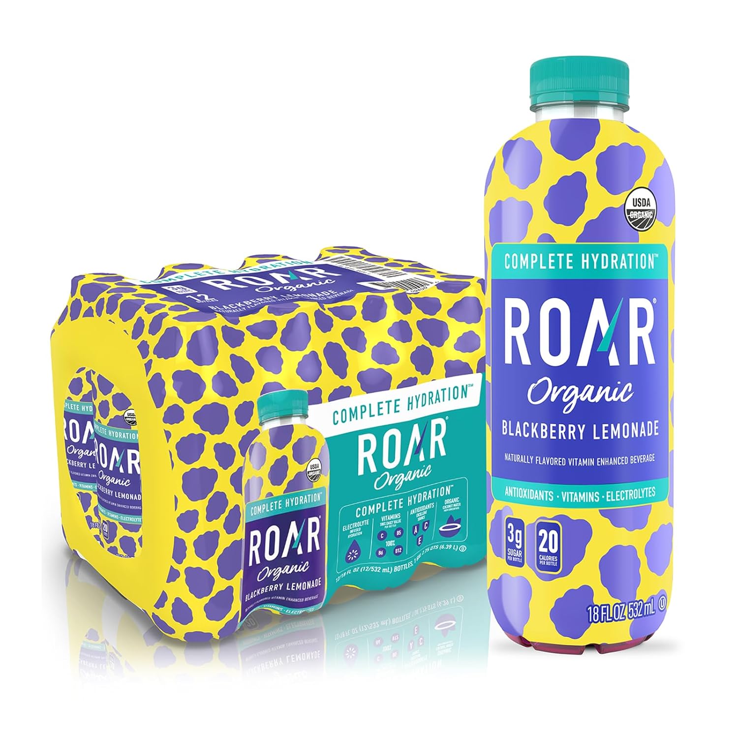 ROAR Complete Hydration Organic - Electrolyte Drinks Loaded with ...