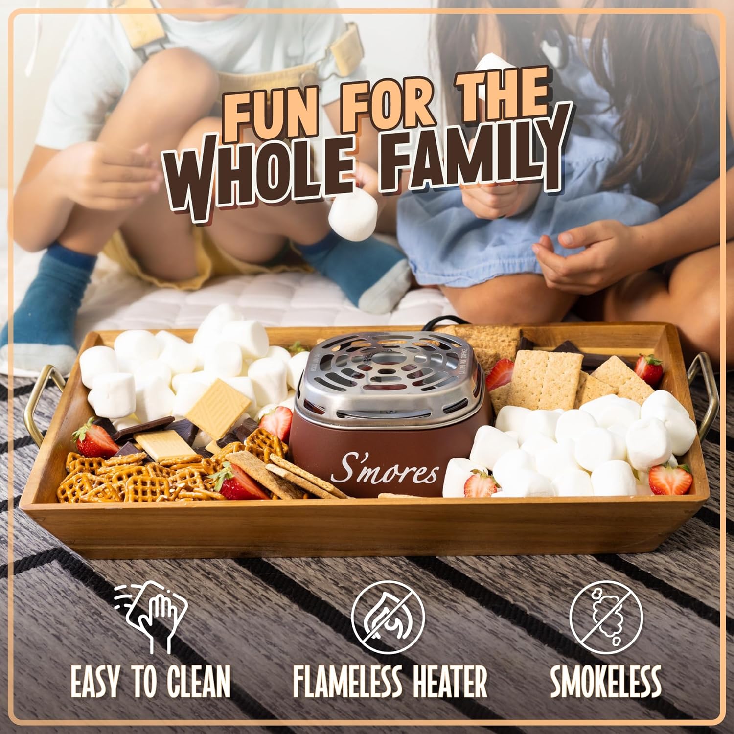 Nostalgia Tabletop Indoor Electric S'mores Maker - Smores Kit With ...