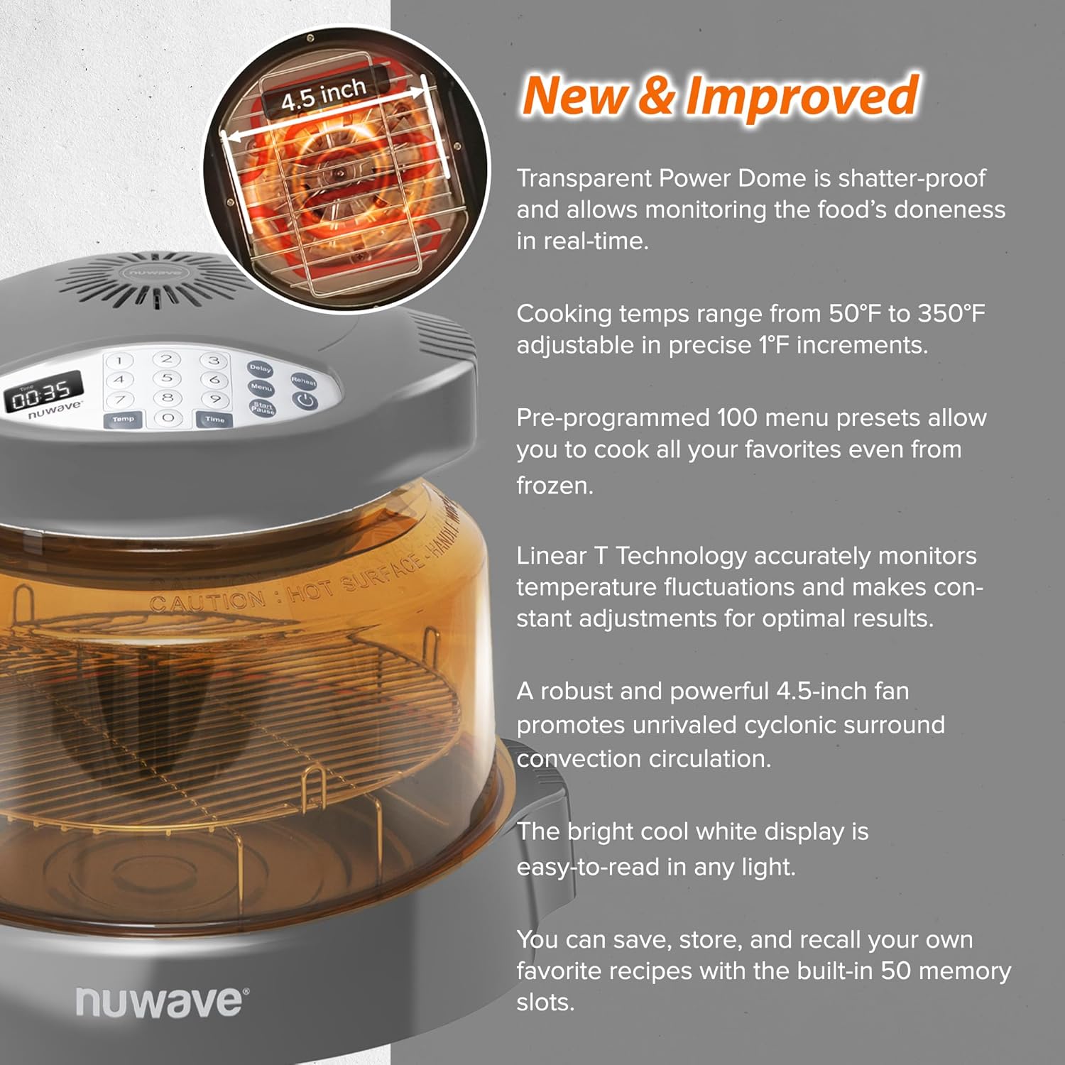 Nuwave Pro Plus 2 Infra-Red Oven, Countertop, Convection, Cook Fresh or ...