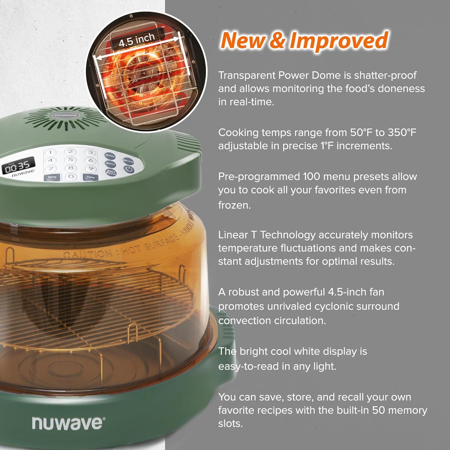 Nuwave Pro Plus 2 Infra-Red Oven, Countertop, Convection, Cook Fresh or ...