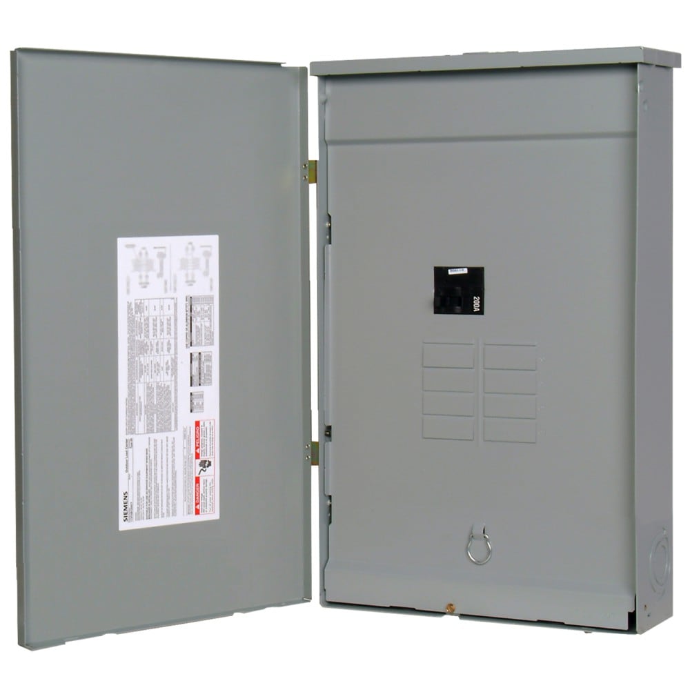 Siemens PN 200 -Amp 8 -Spaces 16 -Circuit Outdoor Convertible main ...