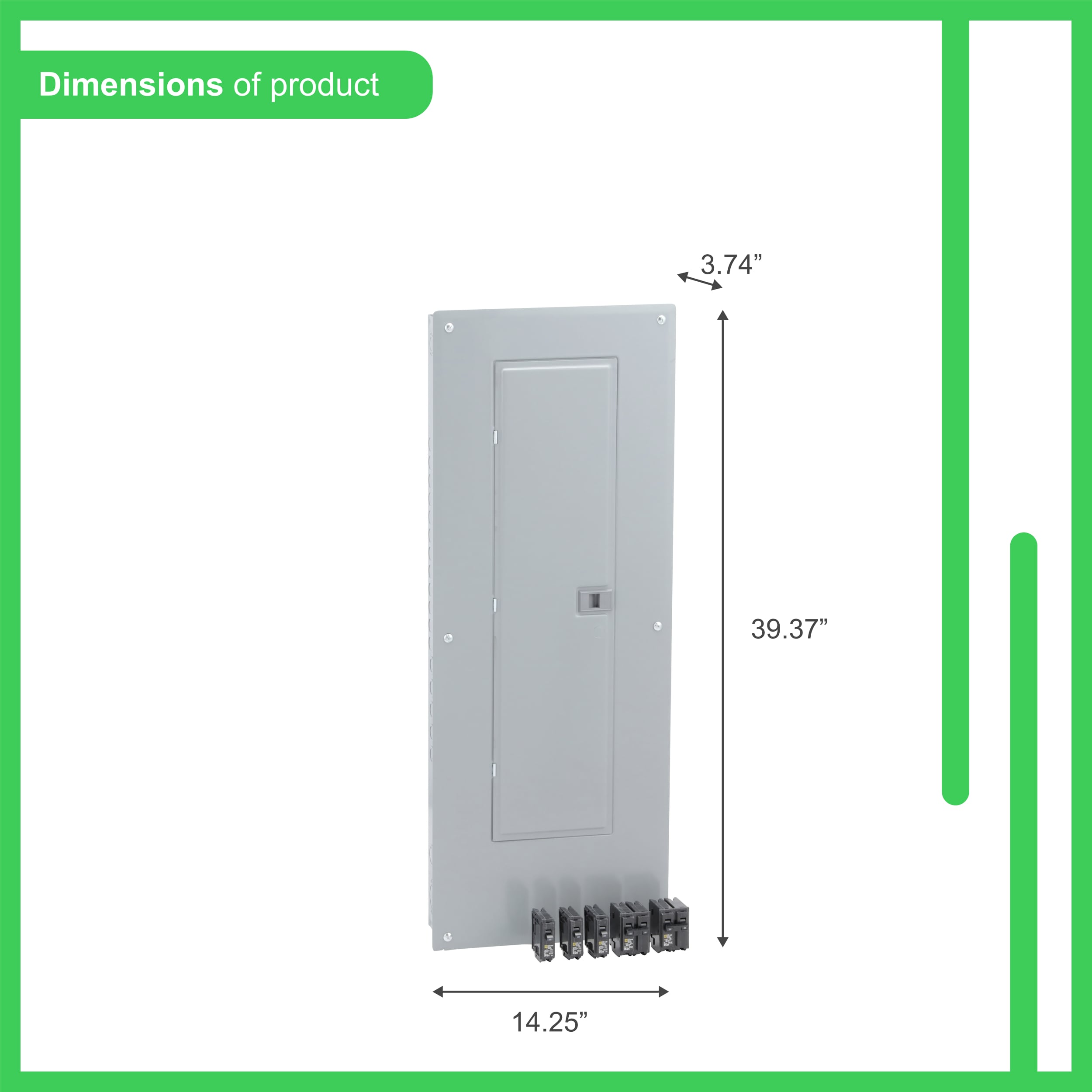 Square D Homeline 200 -Amp 40 -Spaces 80 -Circuit Indoor Main breaker ...