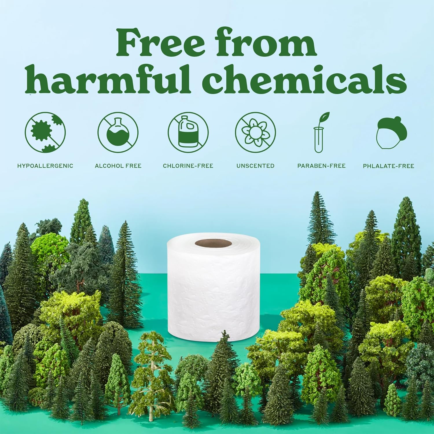 Caboo Tree Free Toilet Paper, Septic Safe Toilet Tissue, Eco Friendly ...