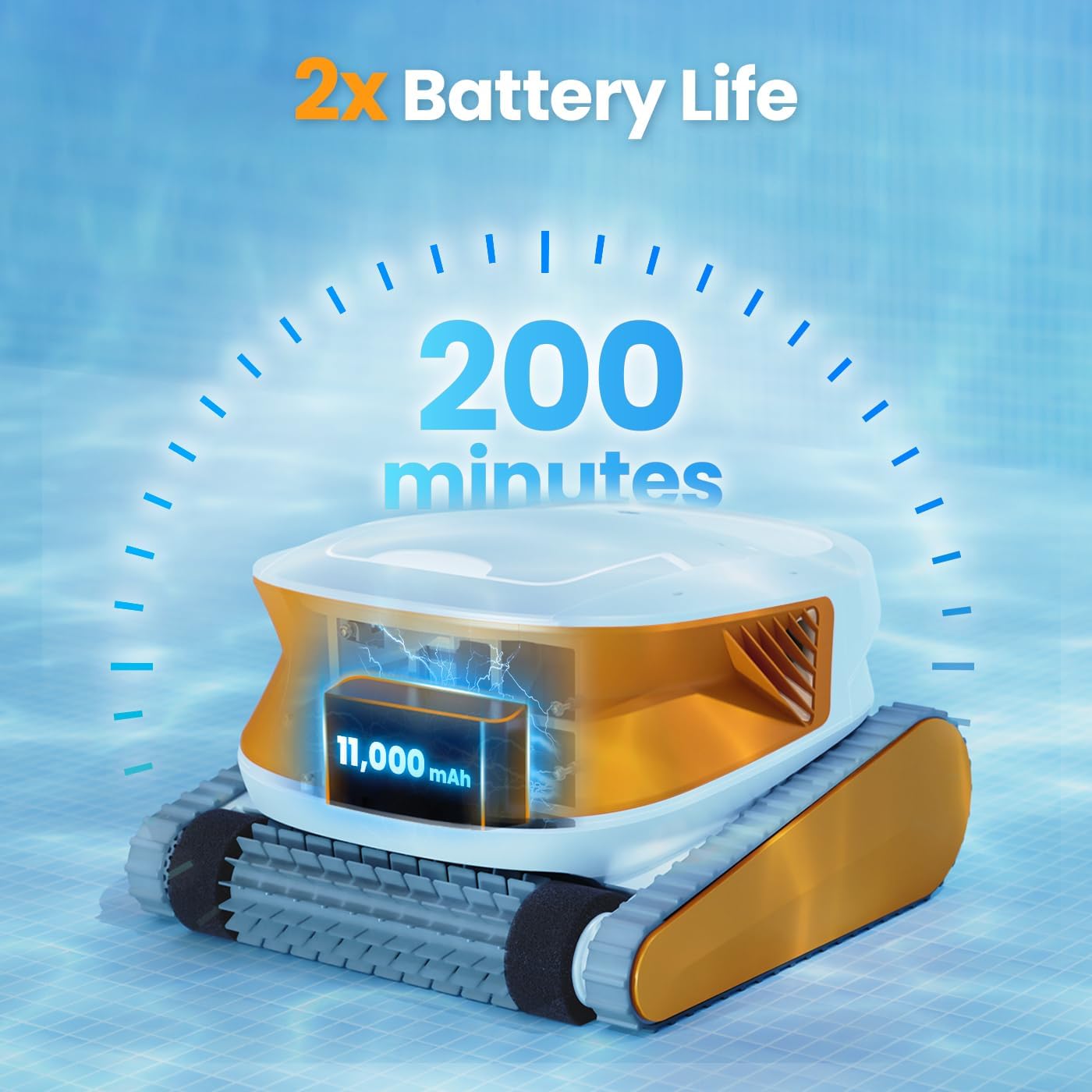 Poolmate Hydro 3 Robotic Pool Cleaner for Inground/Above Ground Pools ...