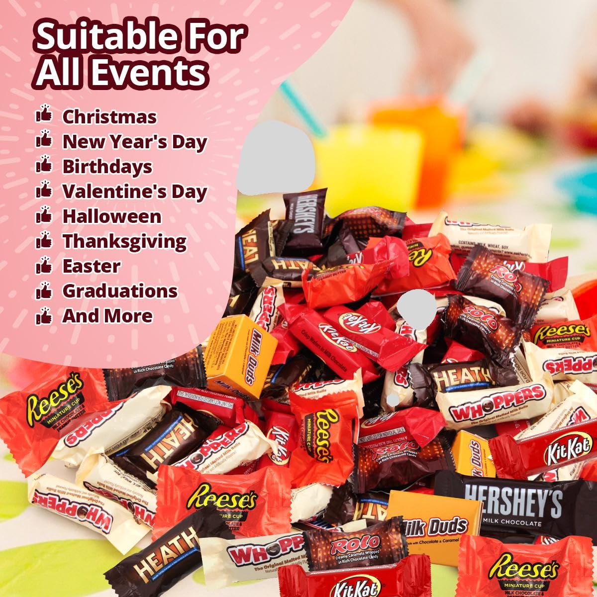 Chocolate Candy Variety Pack, 5lb Pack of Bulk Chocolate Candy ...