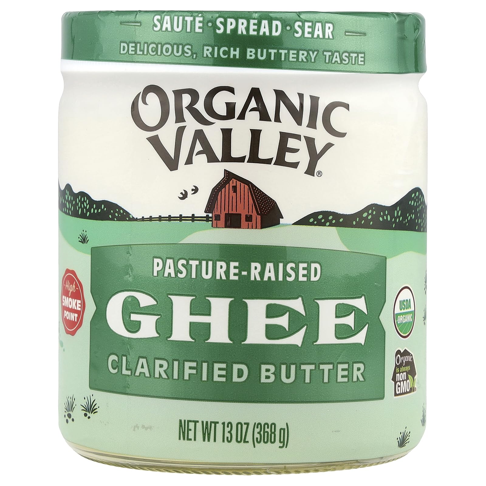 Organic Valley Organic Ghee, Clarified Butter, 13 oz - MartDiscover.com