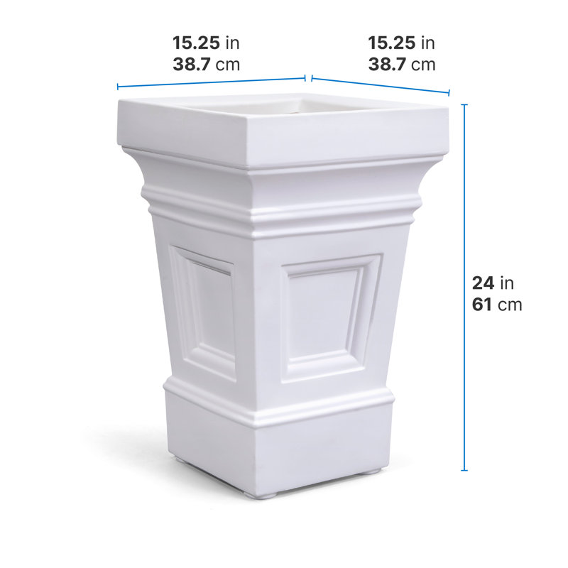 Step 2 Atherton Self-Watering Planter Box, White - MartDiscover.com