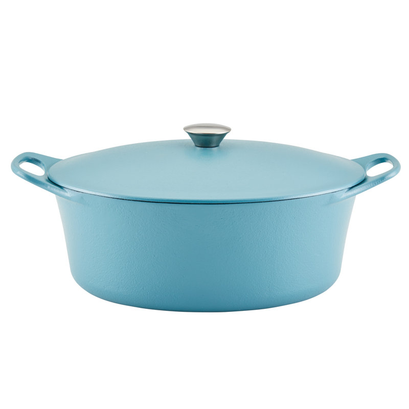 Rachael Ray NITRO Cast Iron Dutch Oven / Casserole Pan, Induction ...