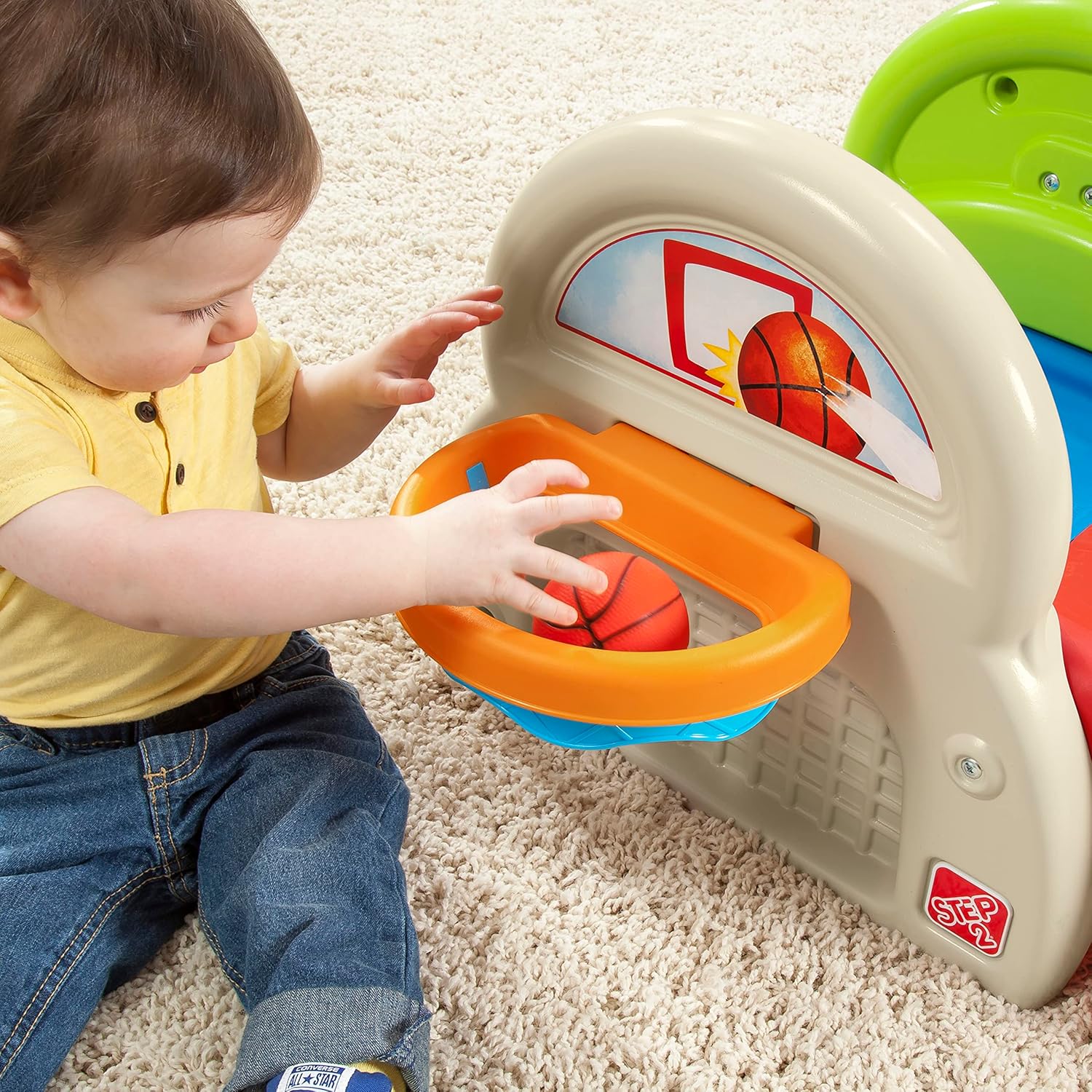 Step2 Sport-Tastic Activity Center, Kids Playhouse, Indoor/Outdoor ...