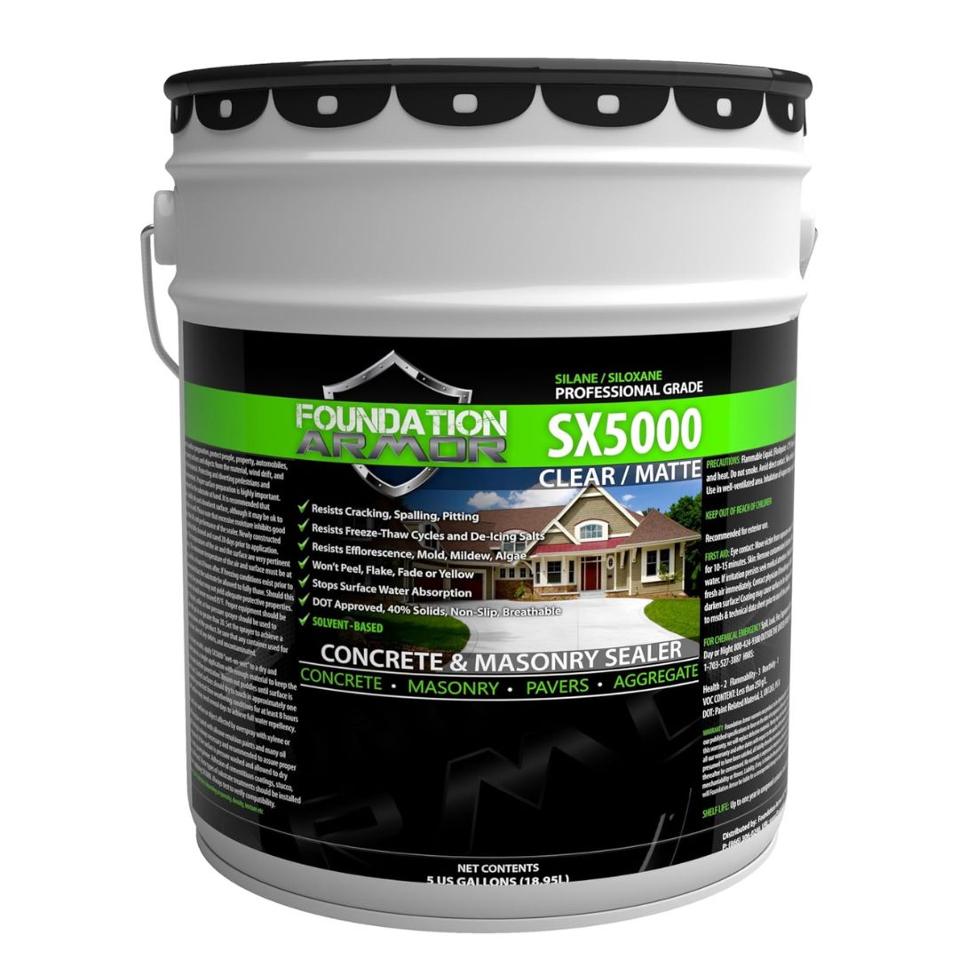 Armor SX5000 Solvent-Based Silane-Siloxane Sealer for Concrete, Brick ...