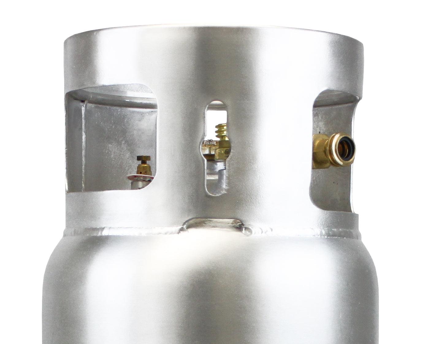 Flame King 33.5lb Aluminum Forklift Propane Tank Cylinder with Gauge ...