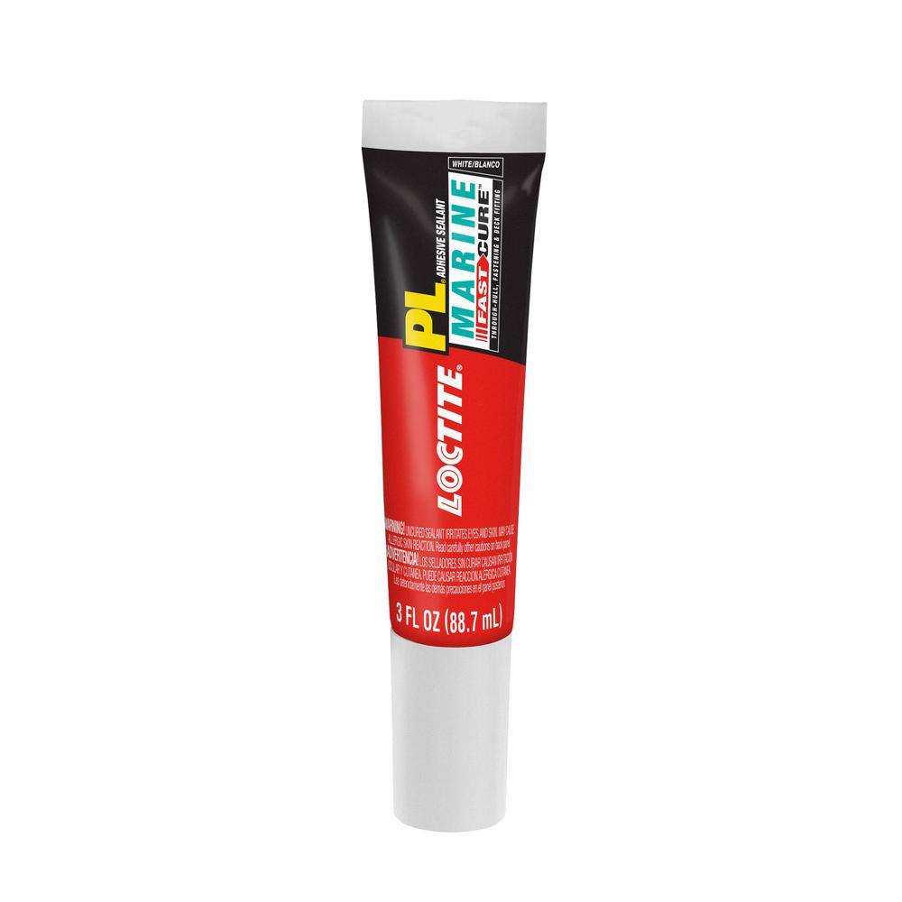 Loctite 3 oz. White PL Marine Fast Cure Polyether Adhesive Sealant Tube ...