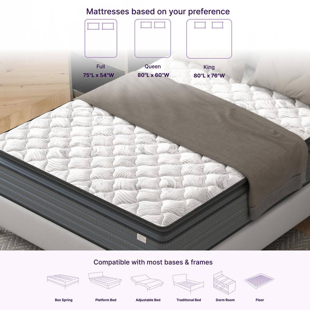 NapQueen Isabella Twin XL Medium Hybrid 14 in. Mattress - MartDiscover.com