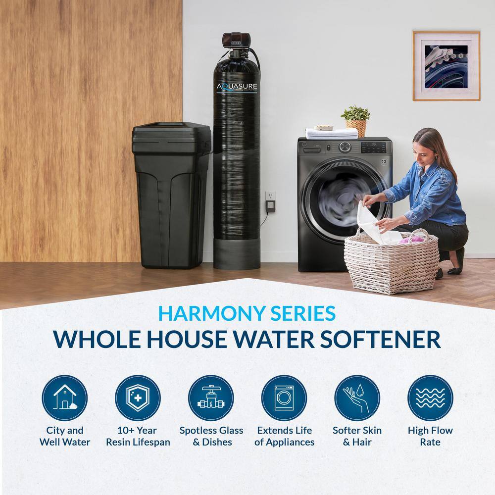 AQUASURE Harmony Series 48,000 Grain Digital Metered Water Softener AS ...