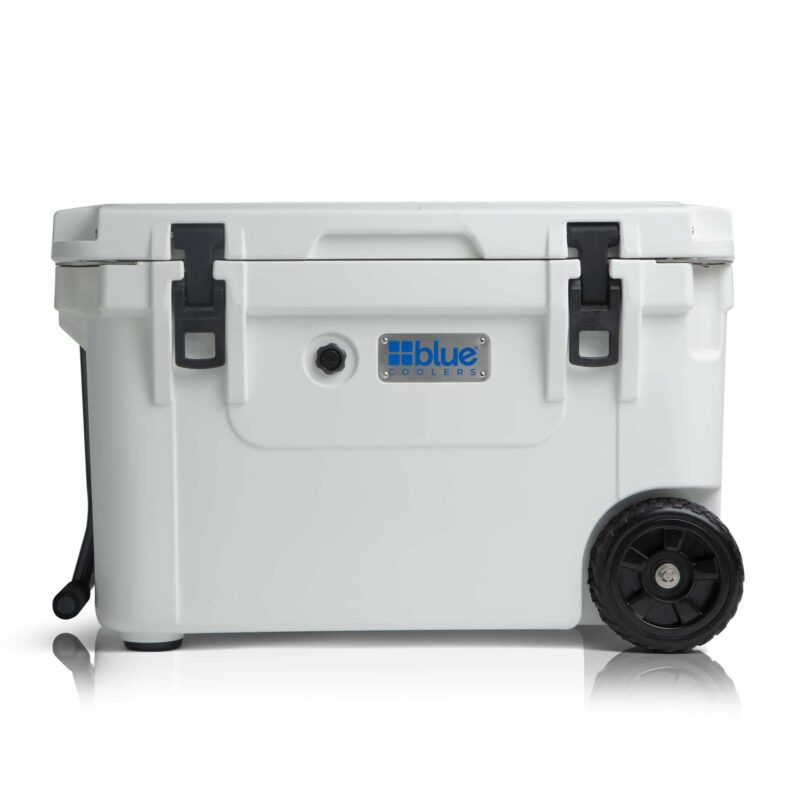Blue Coolers Ice Vault – 60 Quart Roto-Molded Ice Cooler, Arctic White ...