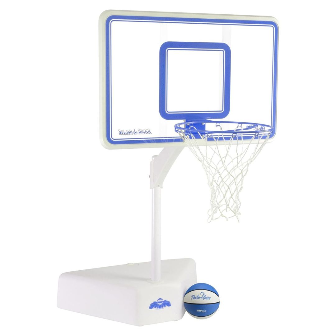 Dunn-Rite Splash & Shoot Clear Outdoor Adjustable Height Swimming Pool ...