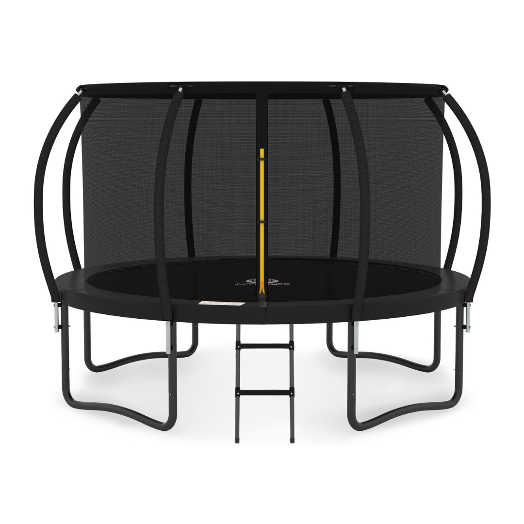 JUMPZYLLA Trampoline Outdoor 14FT with Enclosure and Ladder, ASTM ...