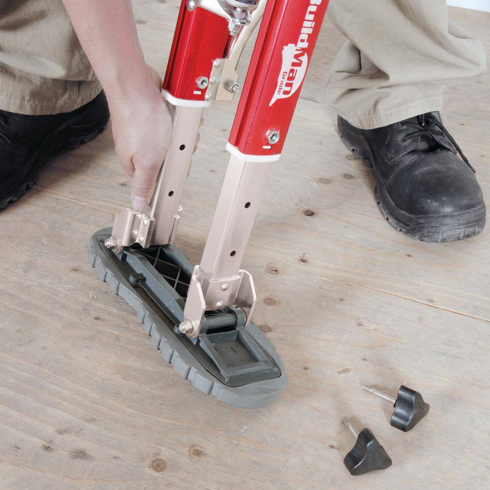 MetalTech BuildMan Grade 24-in. to 40-in. Drywall Stilts, Aluminum ...