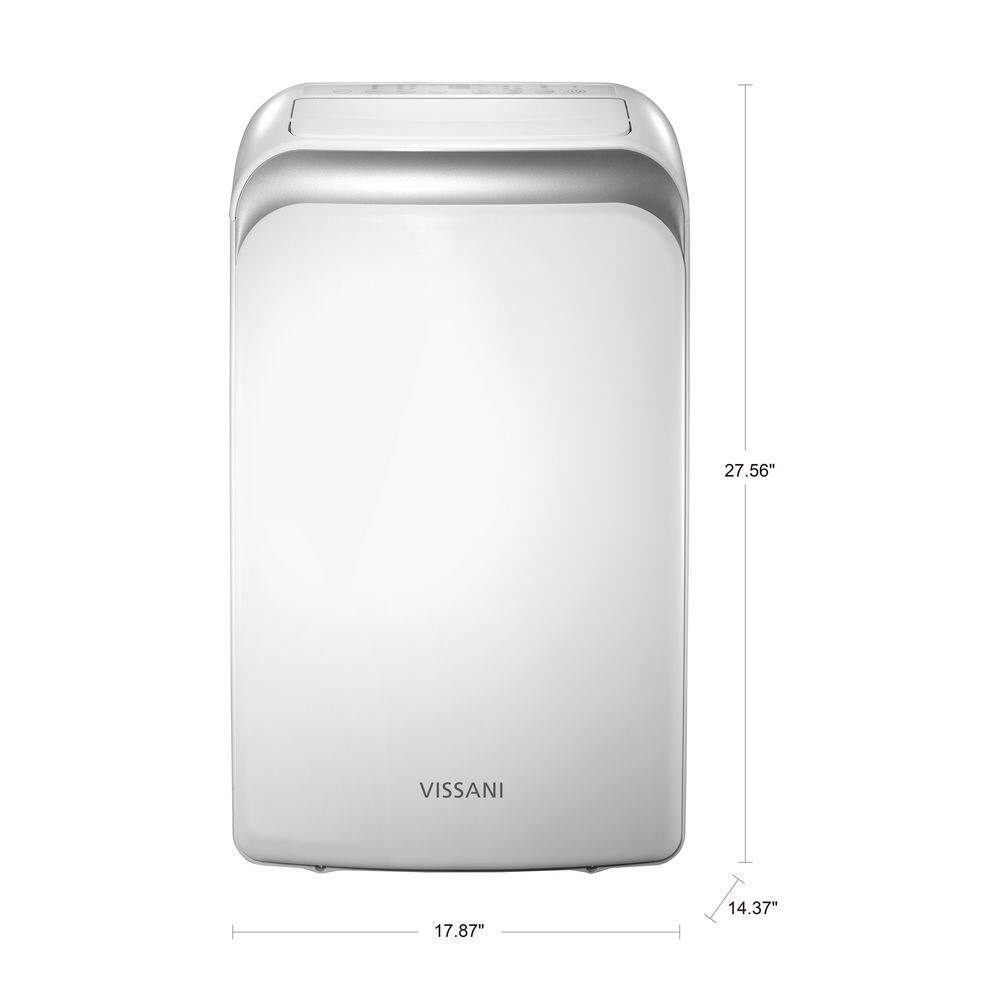 Vissani 8,000 BTU 115-Volt 3-in-1 Portable Air Conditioner for 350 sq ...