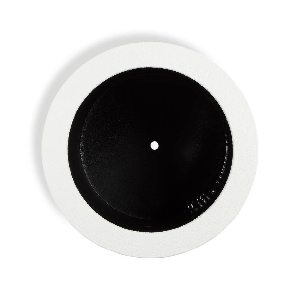 PolyStone Planters Baja Round 23 in. x 19 in. White Composite Planter ...