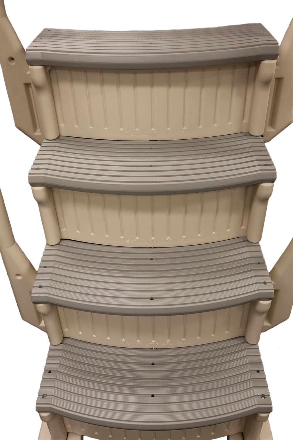 Confer Plastics Curve CCX-AG Drop in Above Ground Pool Step with Grey ...
