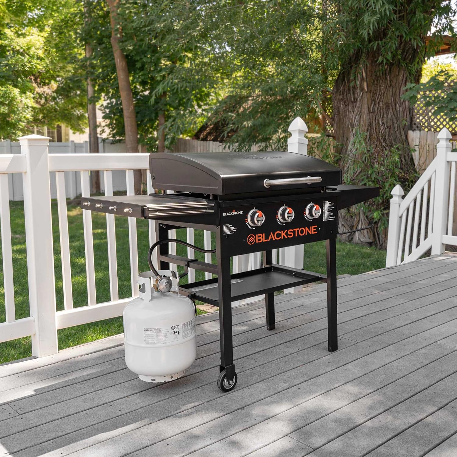 Blackstone 28 Inch Griddle 2080 Original 3-Burner XL Griddle with Hood ...