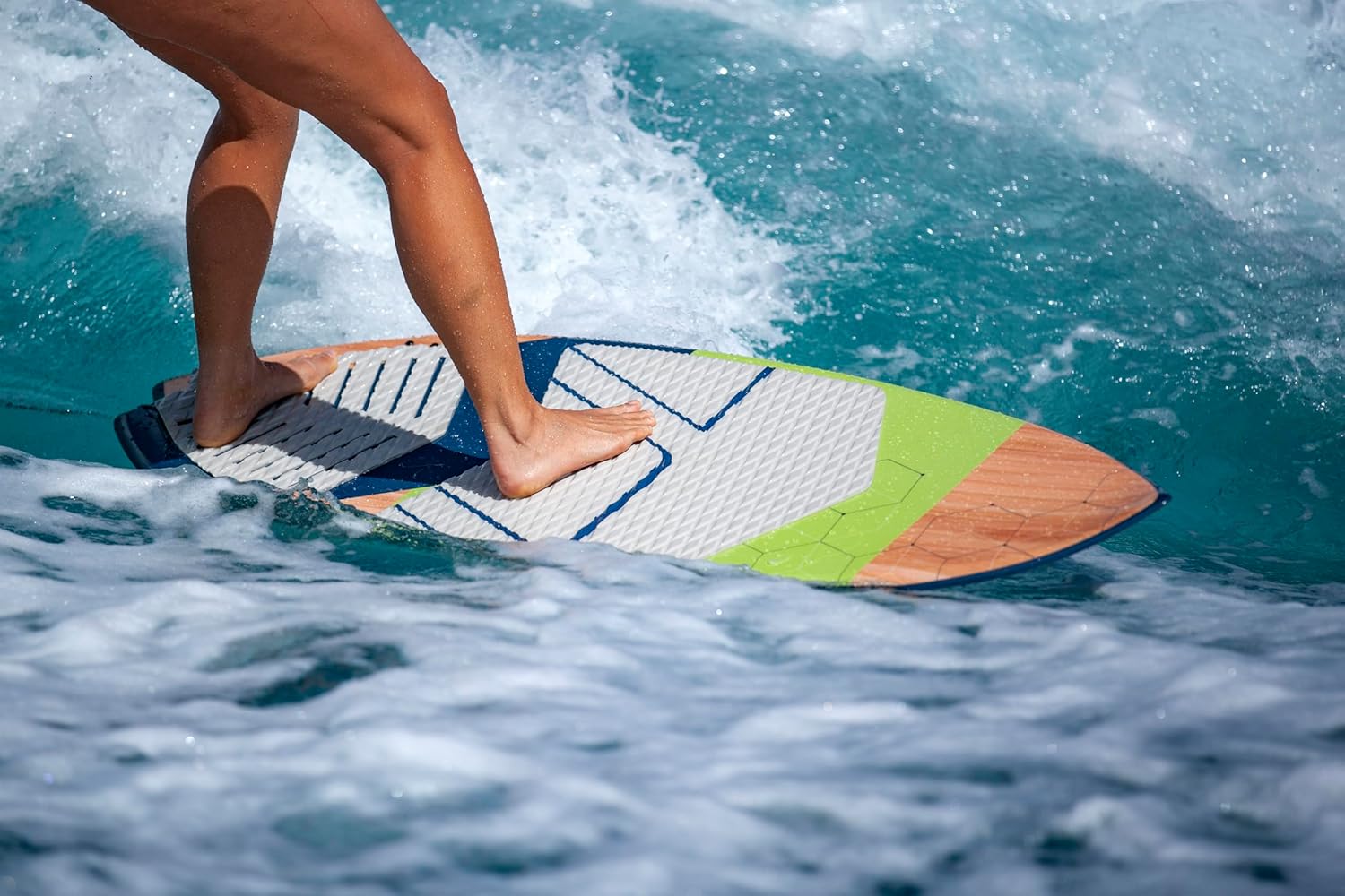 ZUP 4'11" WAKESURF Wakeboard with EVA Foam Grip Pad, Kneeboard ...
