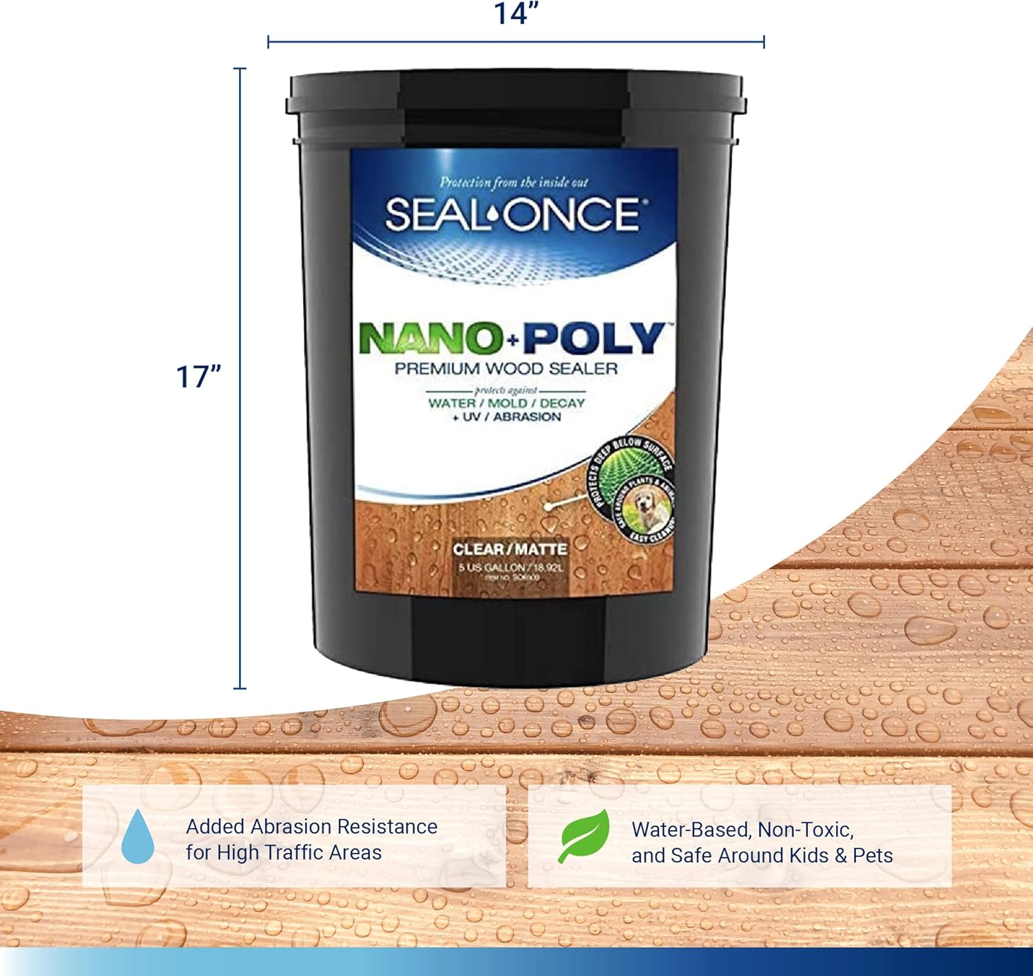 Seal-Once Nano+Poly Penetrating Wood Sealer with Polyurethane - Premium ...