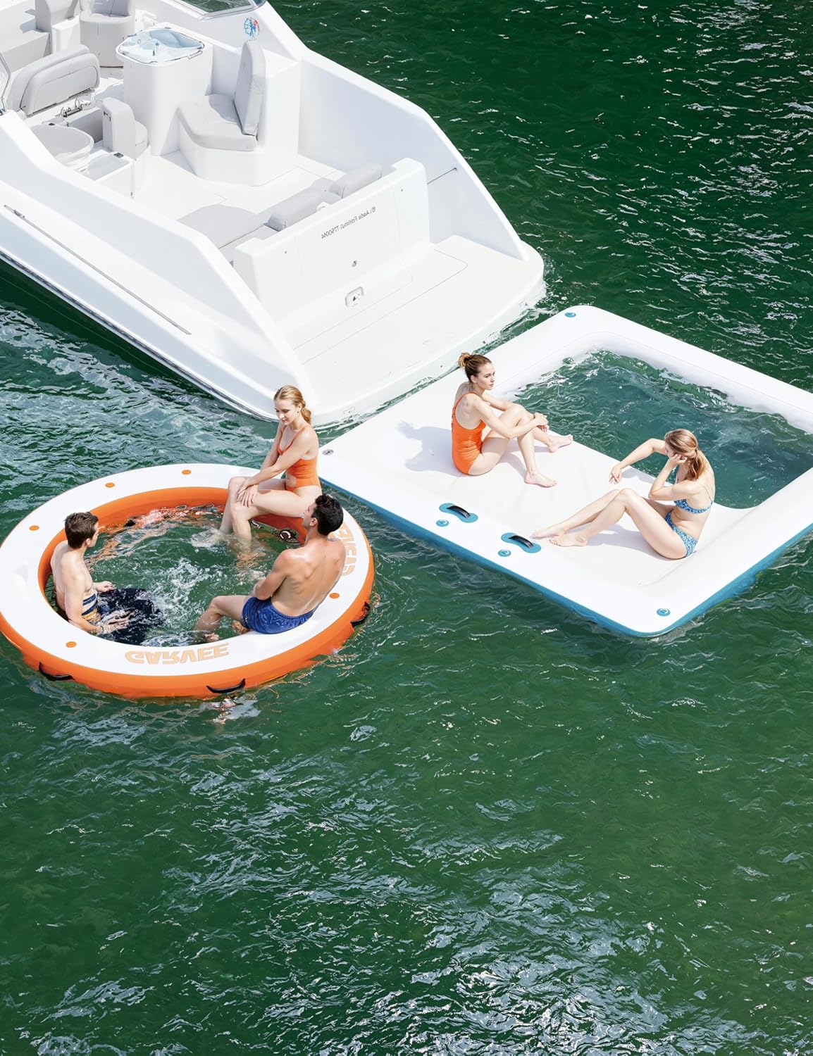 Inflatable Water Hammock Floating Dock Mesh, 10FT/8FT Sunchill Float ...