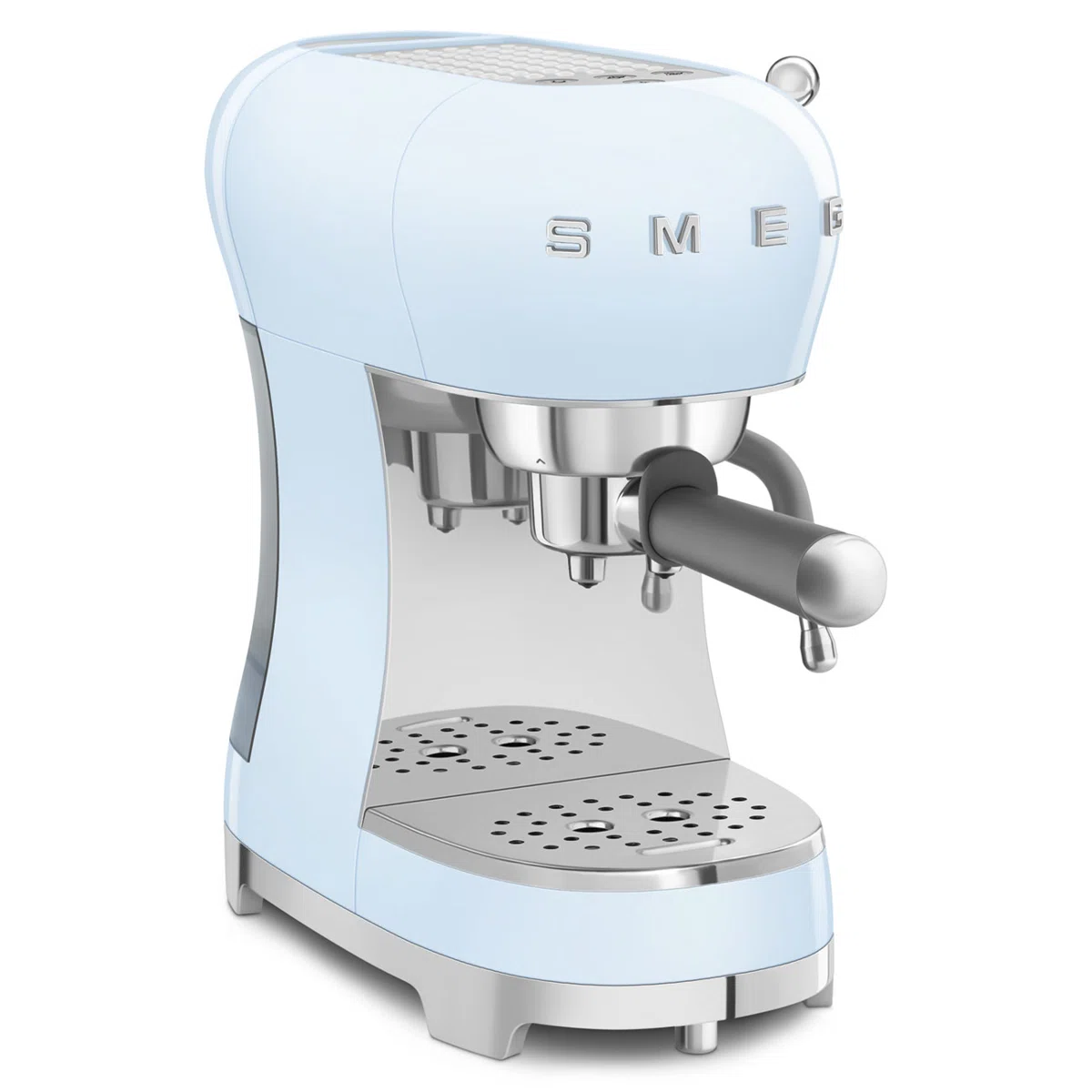 SMEG Manual Espresso Machine, Pastel Blue - MartDiscover.com