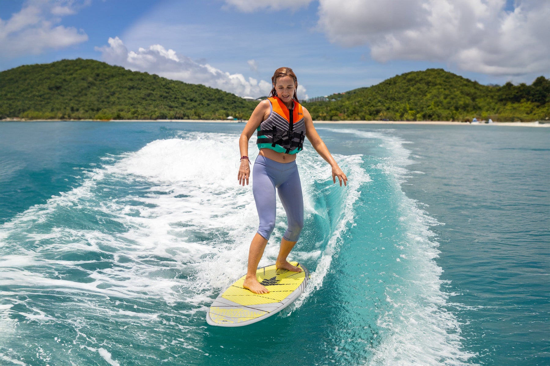 ZUP 4'11" WAKESURF Wakeboard with EVA Foam Grip Pad, Kneeboard ...