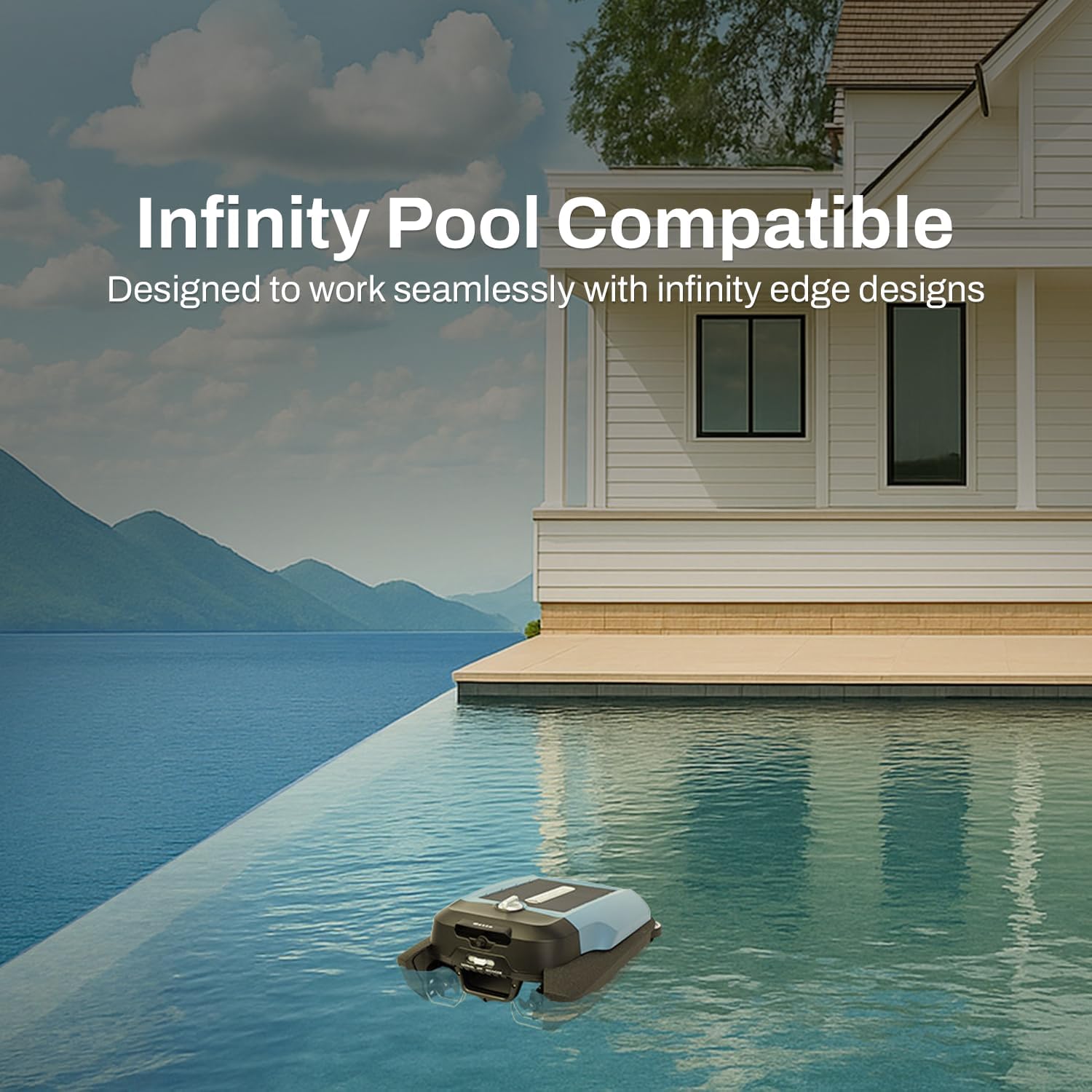 Betta Flex Solar-Powered Robotic Pool Skimmer – Cordless with Dual ...
