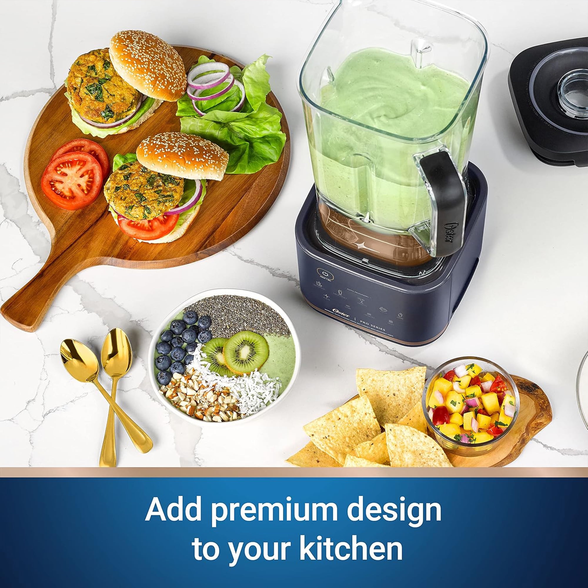 Oster Pro Series Kitchen System with XL 9 Cup Tritan Jar for Kitchen ...
