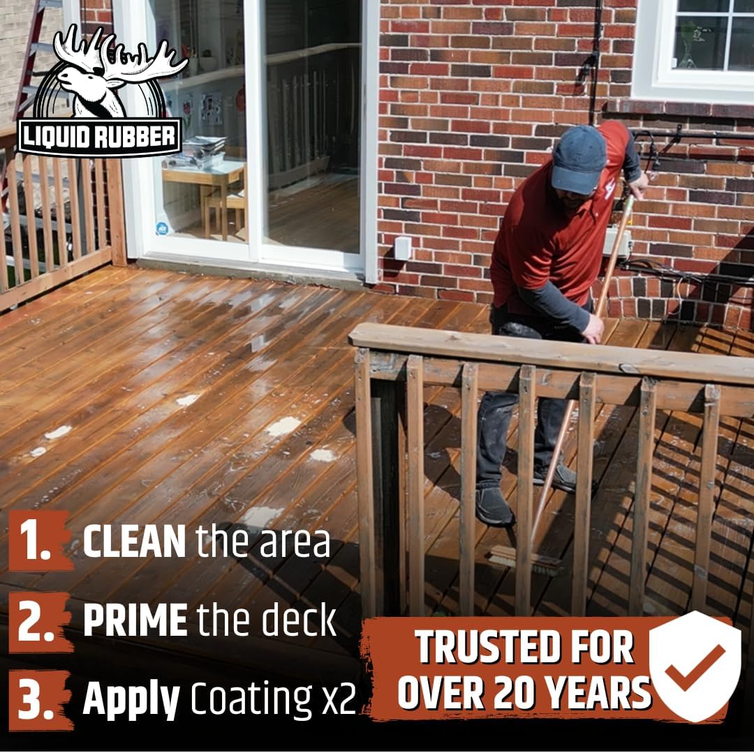 Liquid Rubber Polyurethane Deck Coating – 10X Stronger Than Traditional ...
