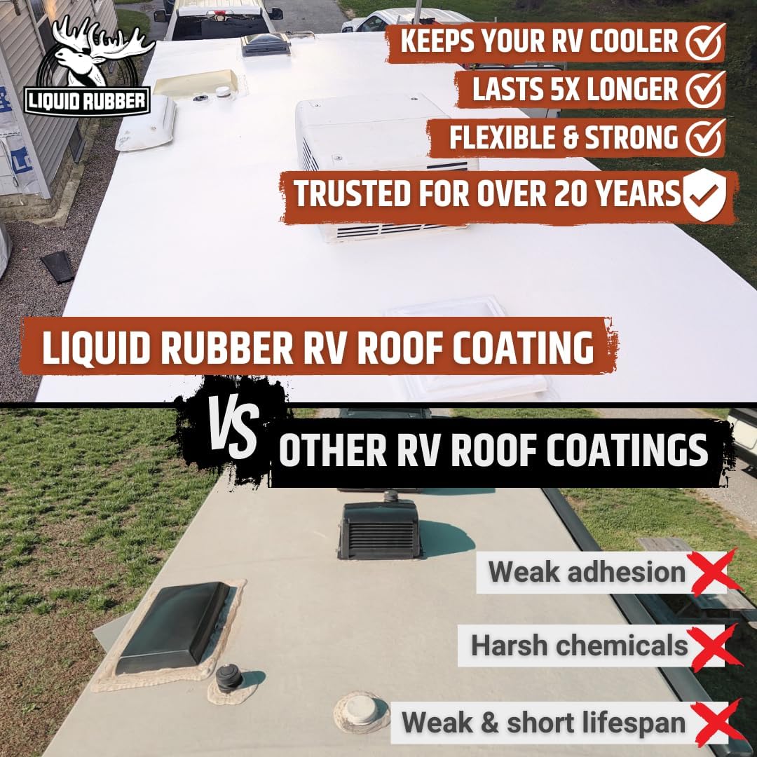Liquid Rubber RV Roof Coating Solar Reflective Sealant Waterproof ...