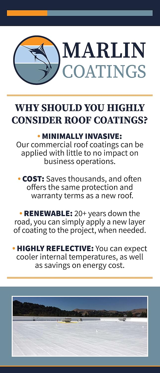 Marlin Coatings Silicone Roof Sealant - Self Leveling - Complete ...