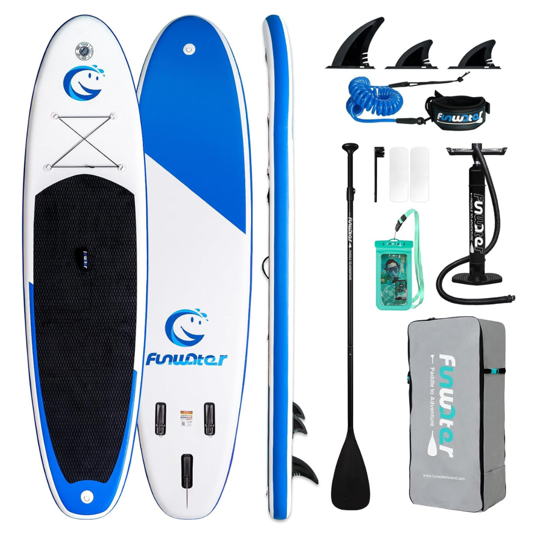 FunWater Stand Up Paddle Board Ultra-Light Inflatable Paddleboard with ...