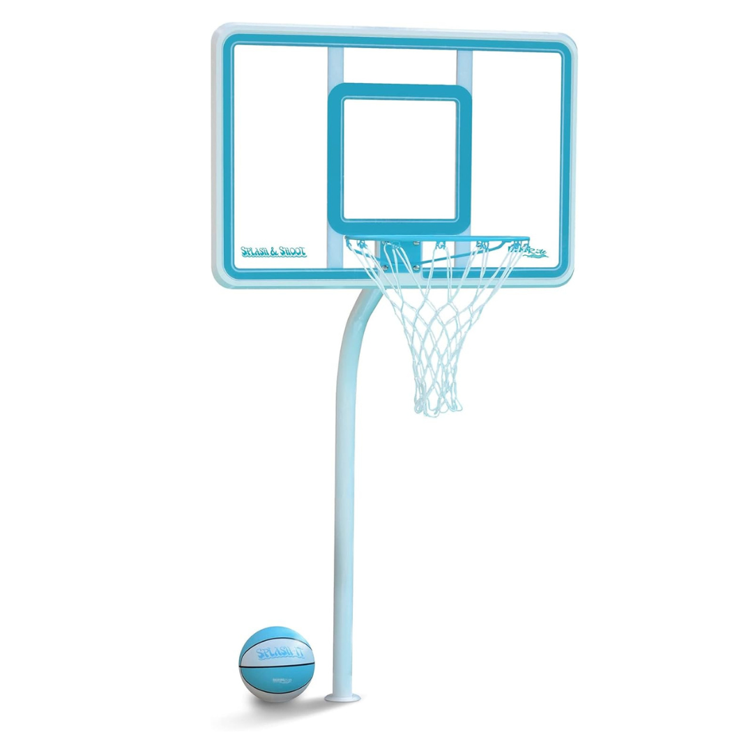 Dunn-Rite Products Deck Shoot Poolside Deck-Mounted Basketball Hoop Set ...