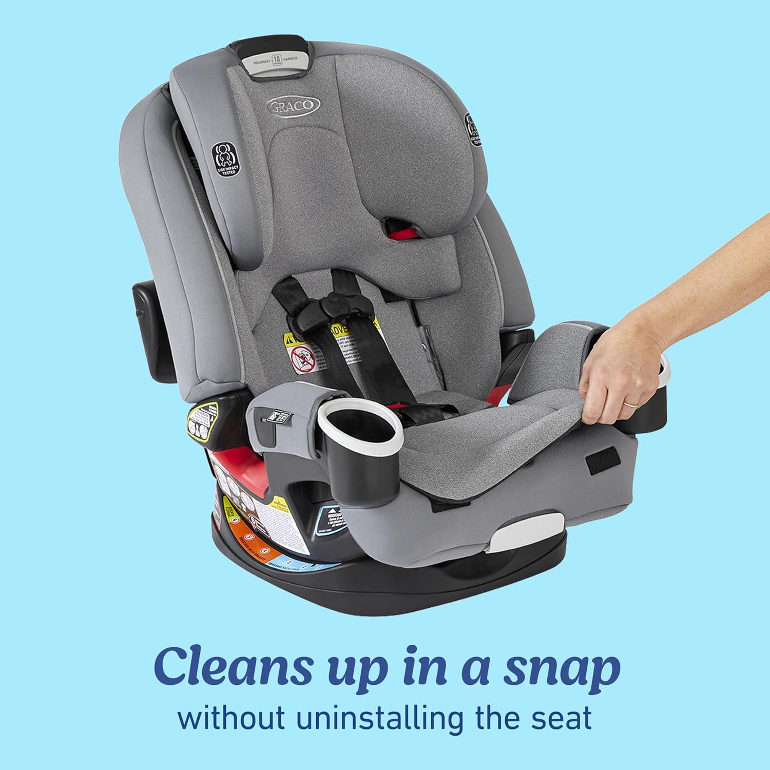 Graco 4Ever DLX 4-in-1 Car Seat, Charlie | Infant to Toddler Car Seat ...