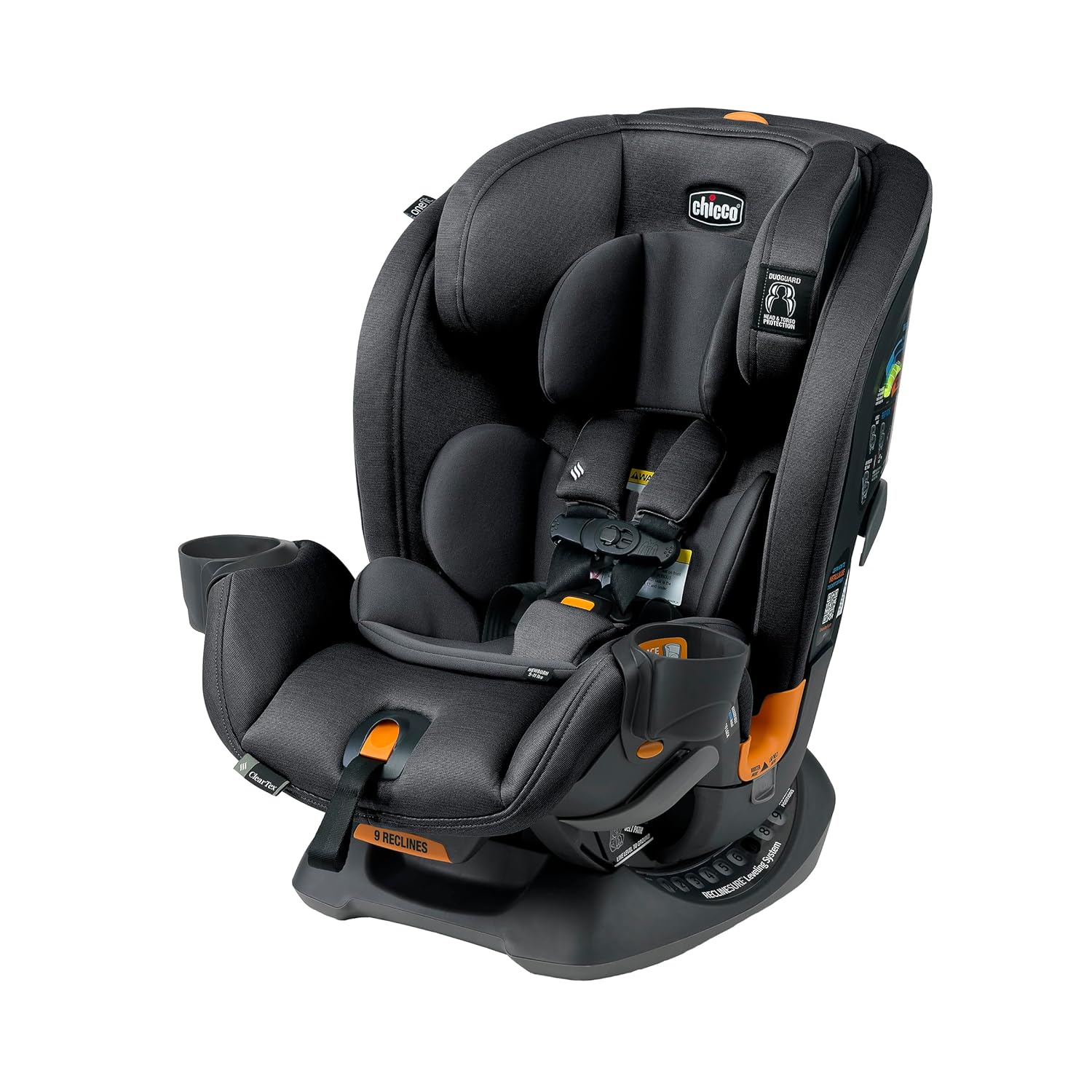 Chicco OneFit ClearTex All-in-One Car Seat, Slim Design, Rear-Facing ...