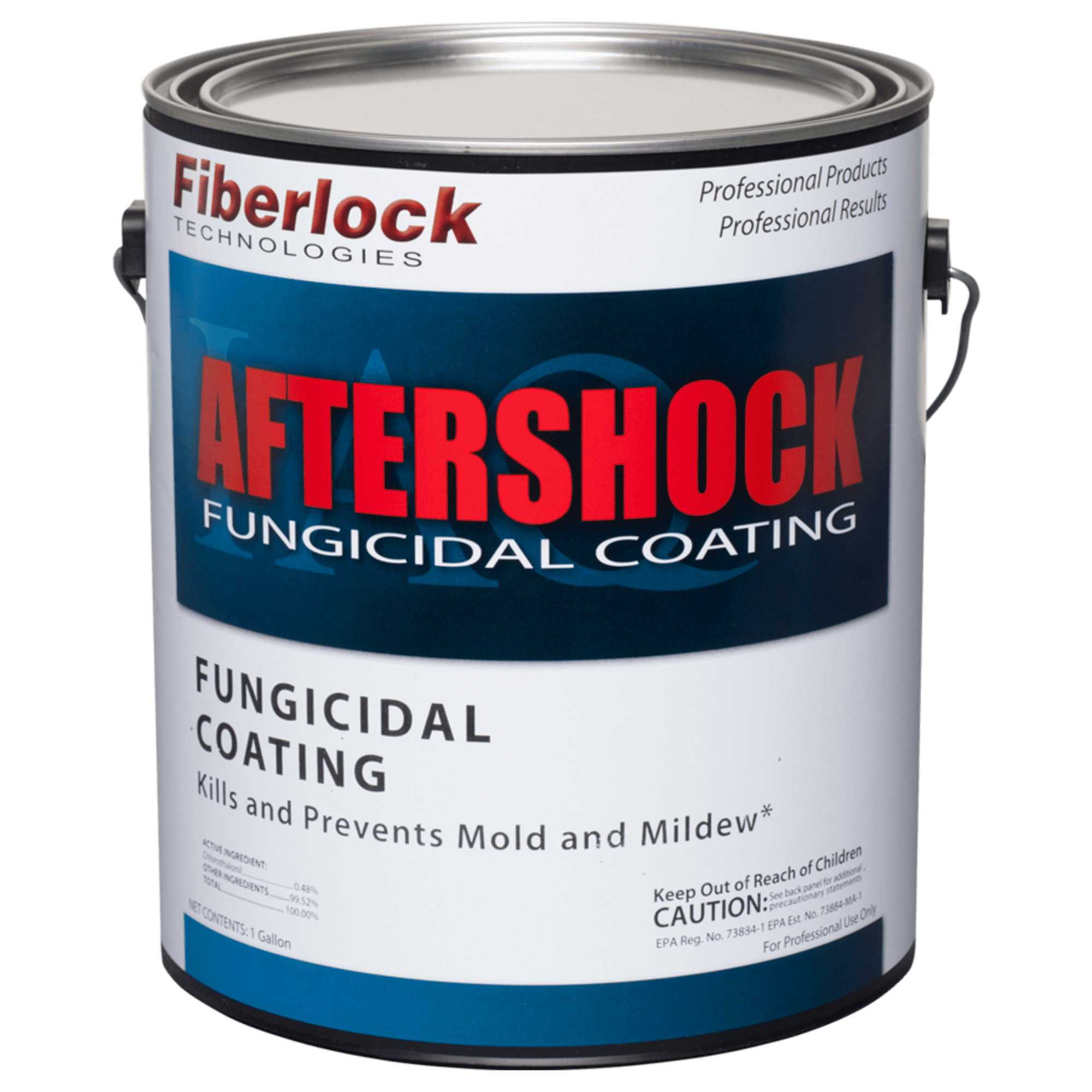Fiberlock AfterShock Fungicidal Coating, White, 5 Gallon - MartDiscover.com