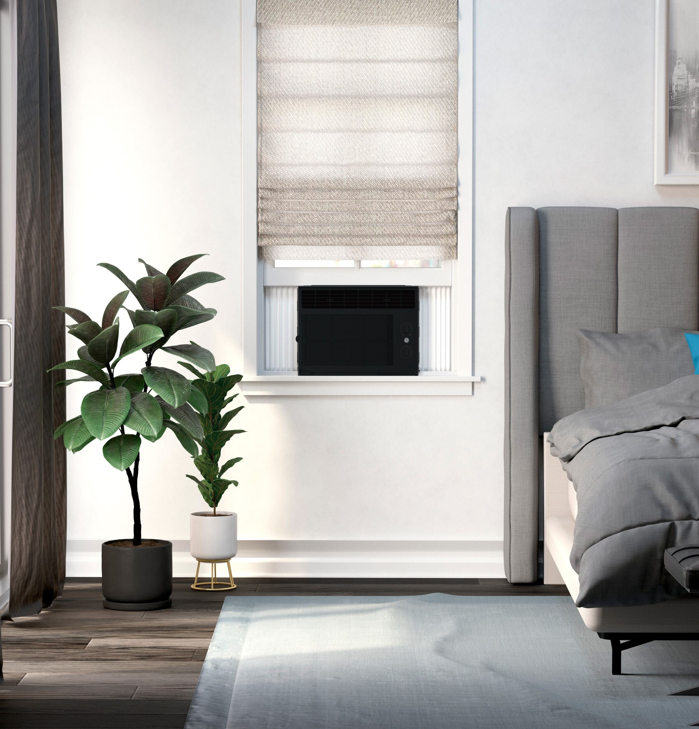 GE 5,000 BTU Mechanical Window Air Conditioner for Small Rooms up to ...