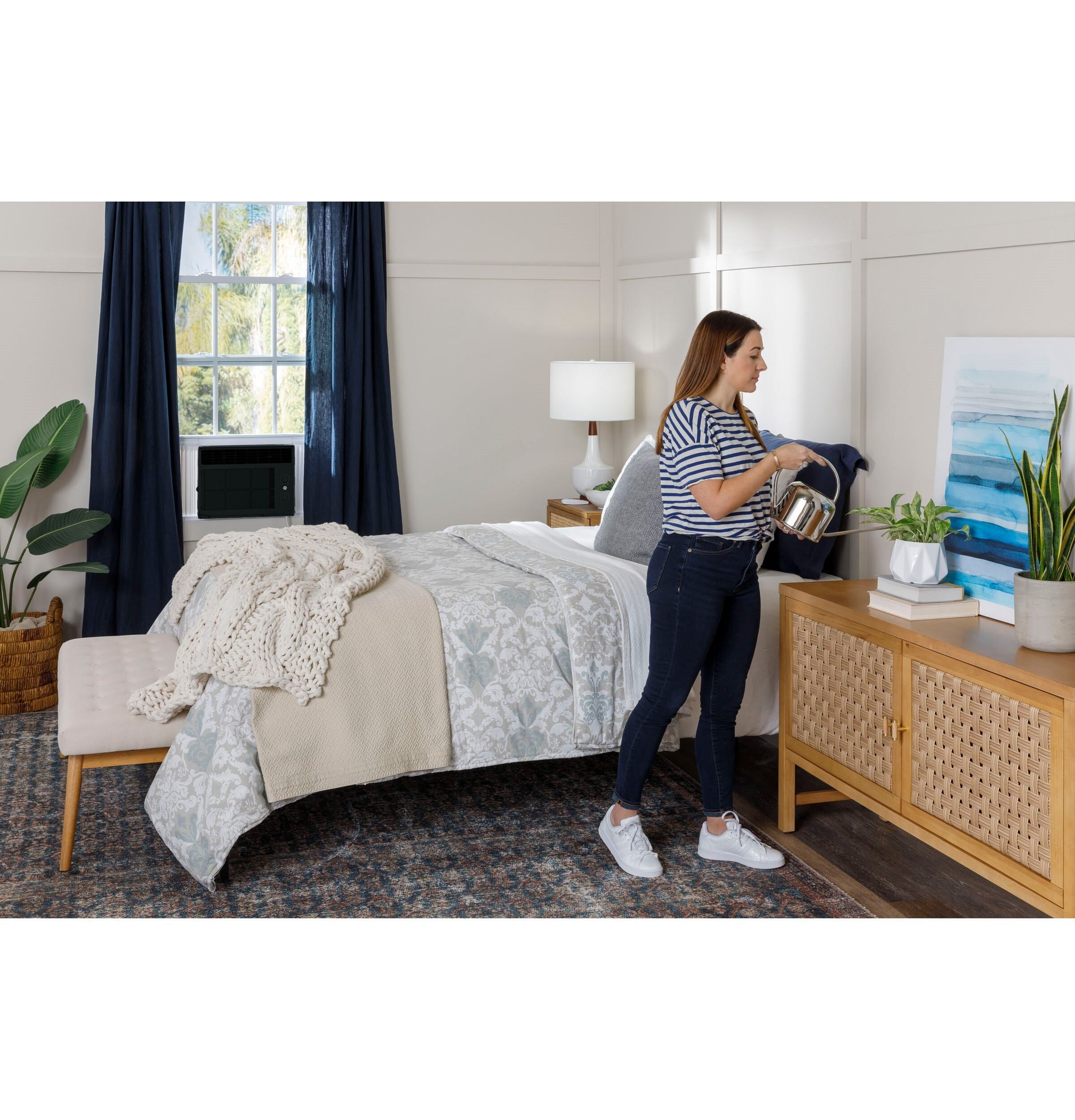 GE 5,000 BTU Mechanical Window Air Conditioner for Small Rooms up to ...