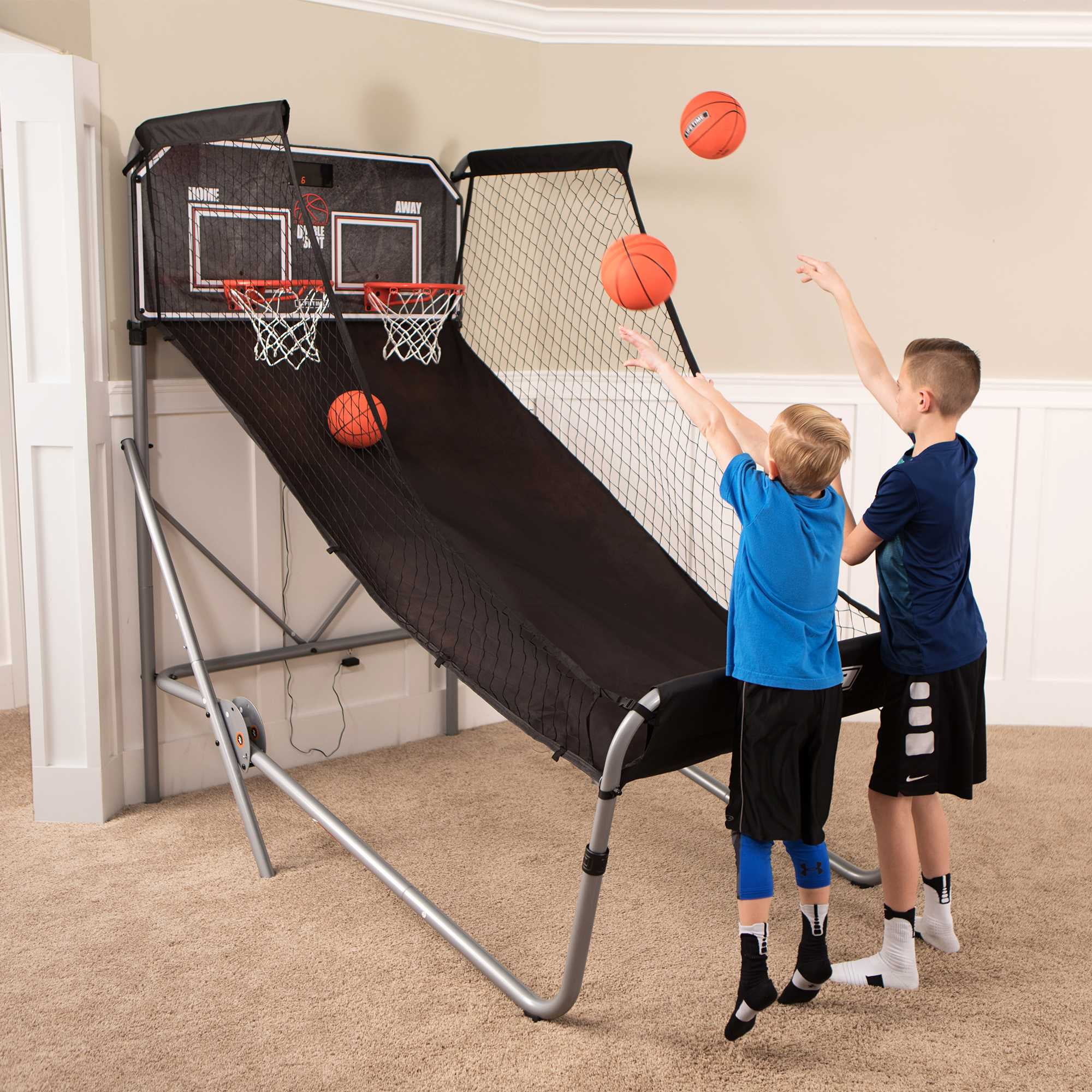Lifetime New Double Shot Deluxe Basketball Arcade Game - Standard AC ...
