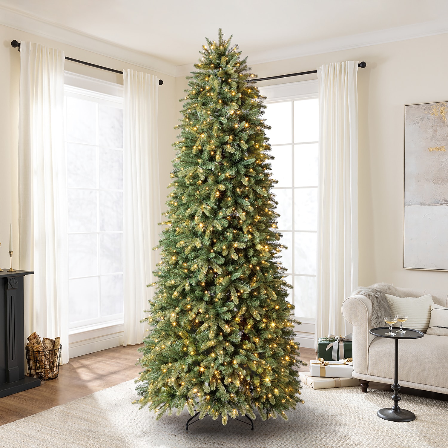 Tree Classics by Balsam Hill 9-ft Classic Fraser Fir Pre-lit Artificial ...