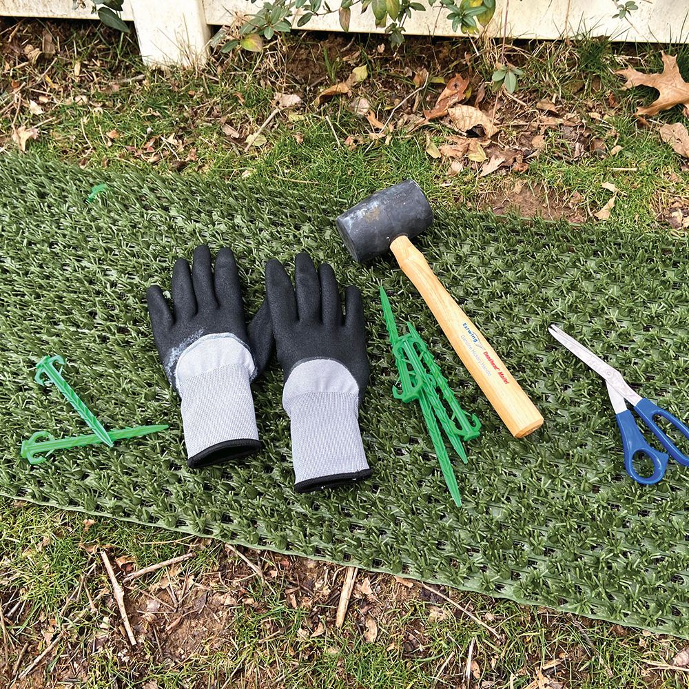 DURAGRASS Artificial grass Hybrid Turf Patch 25-ft x 3-ft Artificial ...